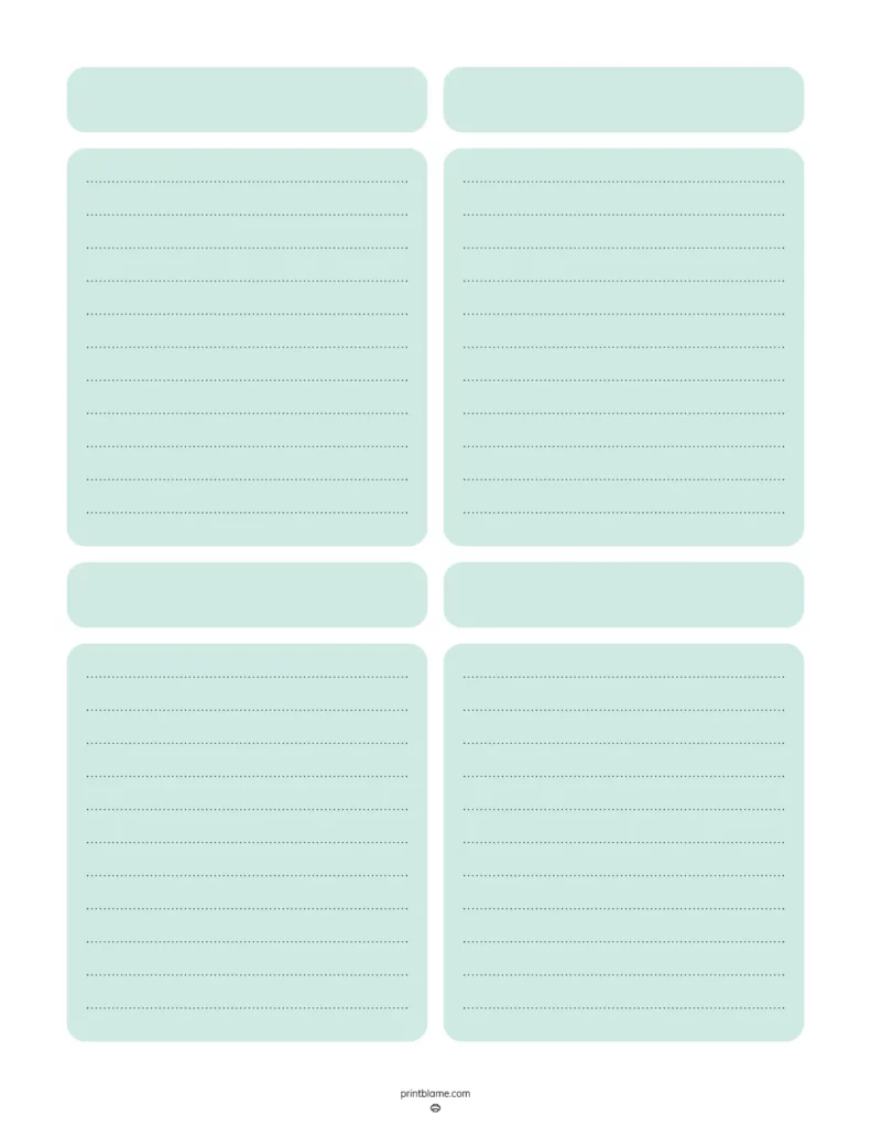 Digital Notebook Paper - 40+ FREE Colorful Lined Notes PDFs