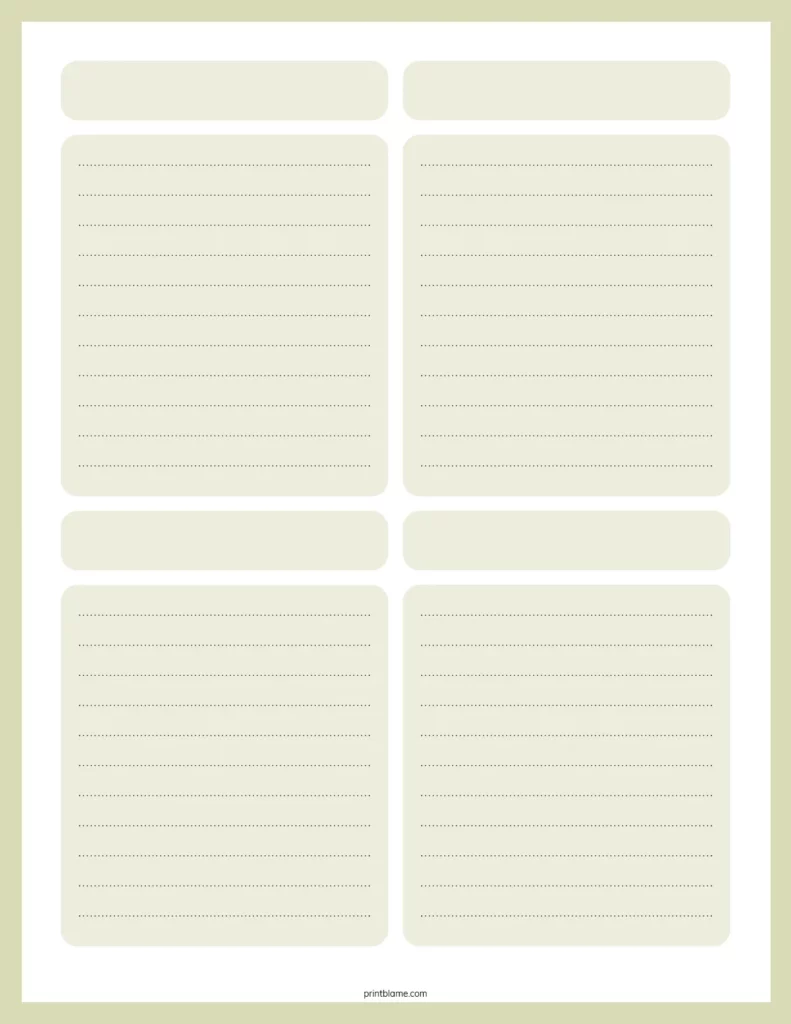 Digital Notebook Paper - 40+ FREE Colorful Lined Notes PDFs