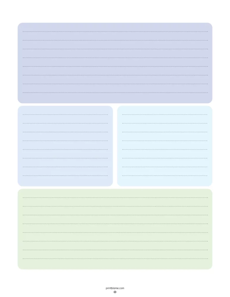 Digital Notebook Paper - 40+ FREE Colorful Lined Notes PDFs
