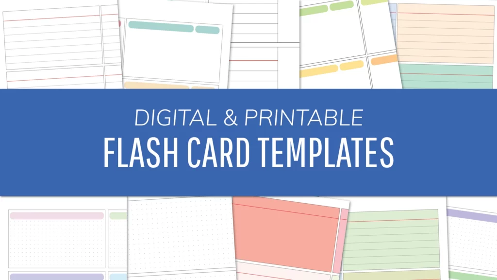 Flash Card Templates Printable - 30+ FREE Palm Card Outlines