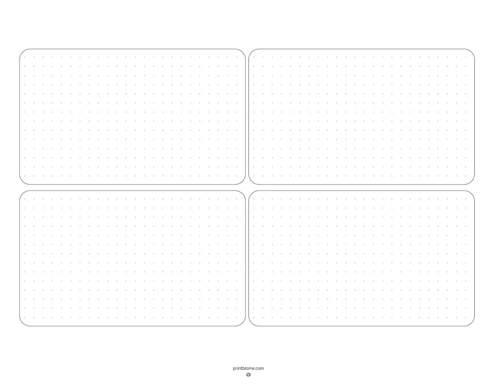 Flash Card Templates Printable - 30+ FREE Palm Card Outlines
