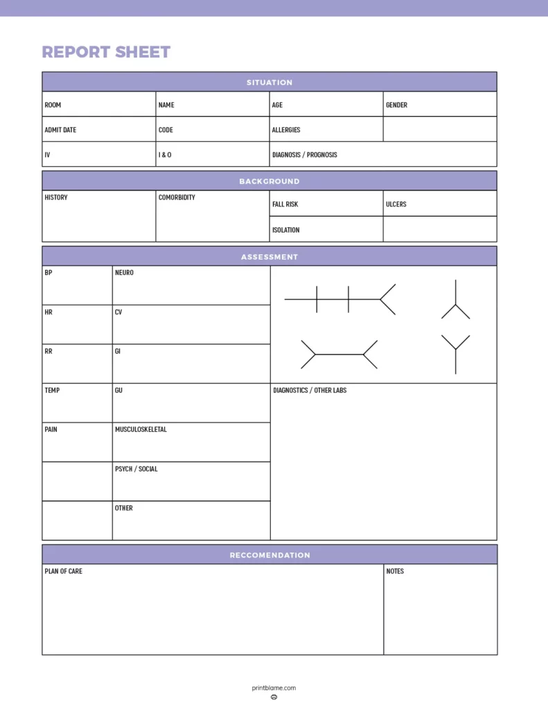 FREE Nursing Binder Printable - 18 Templates For Nurses